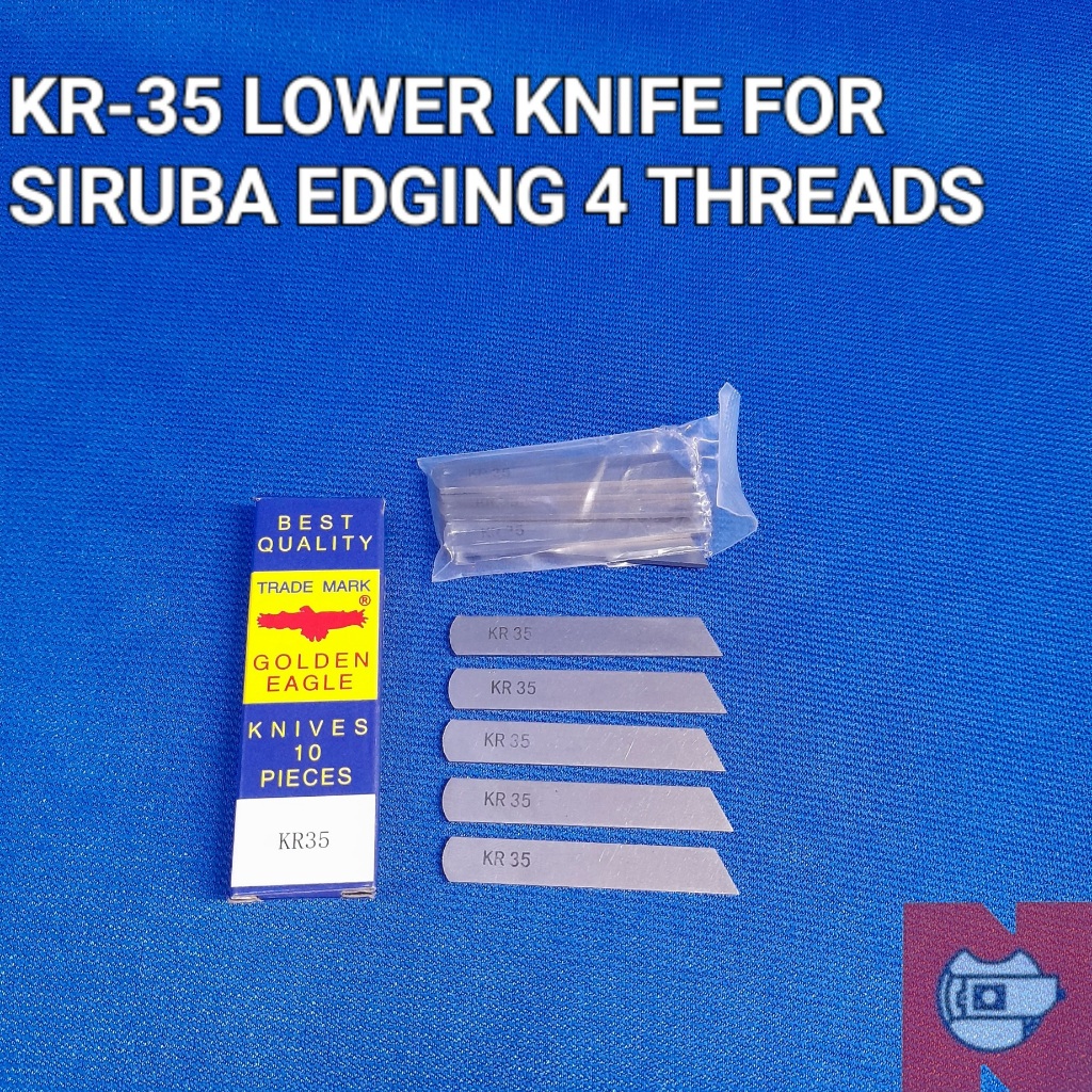 BLADE/LOWER BLADE KR -35 FOR SIRUBA 4-THREADS OVERLOCK INDUSTRIAL ...