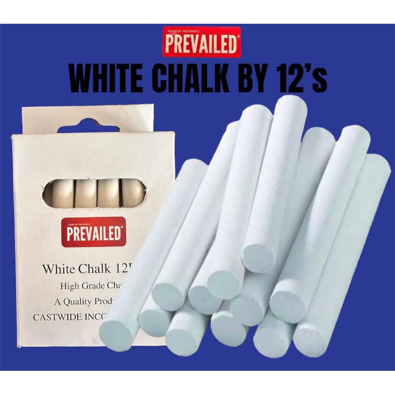 PREVAILED WHITE CHALKS (12's per box) | Shopee Philippines