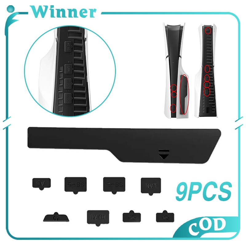 9Pcs PS5 Silicone Dust Protector USB HDMI Dustproof Plug For ...