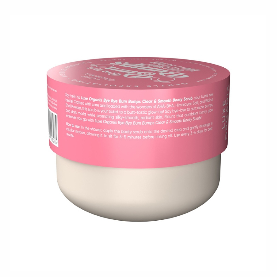 LUXE ORGANIX Bye Bye Bum Bumps Clear and Smooth Booty Scrub 285g ...