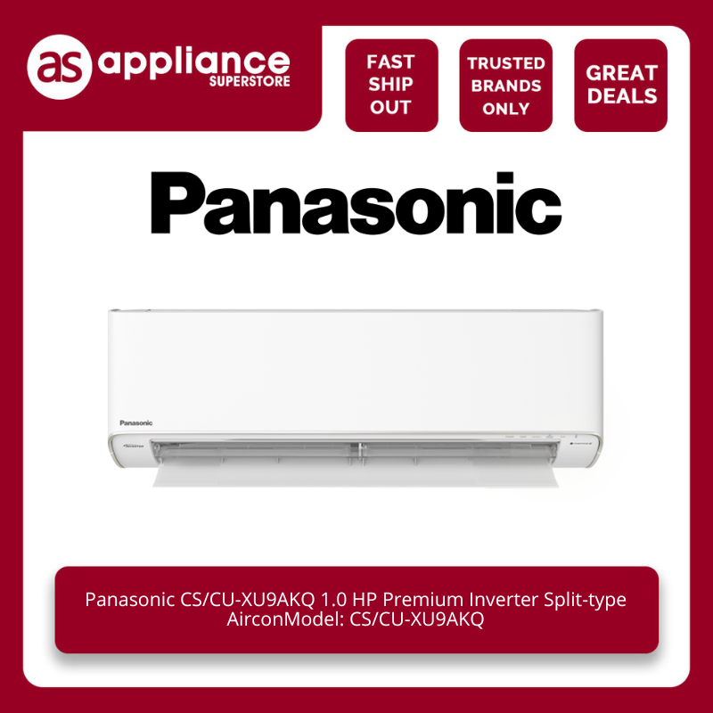 Panasonic CS/CU-XU9AKQ 1.0 HP Premium Inverter Split-type Aircon | Shopee Philippines