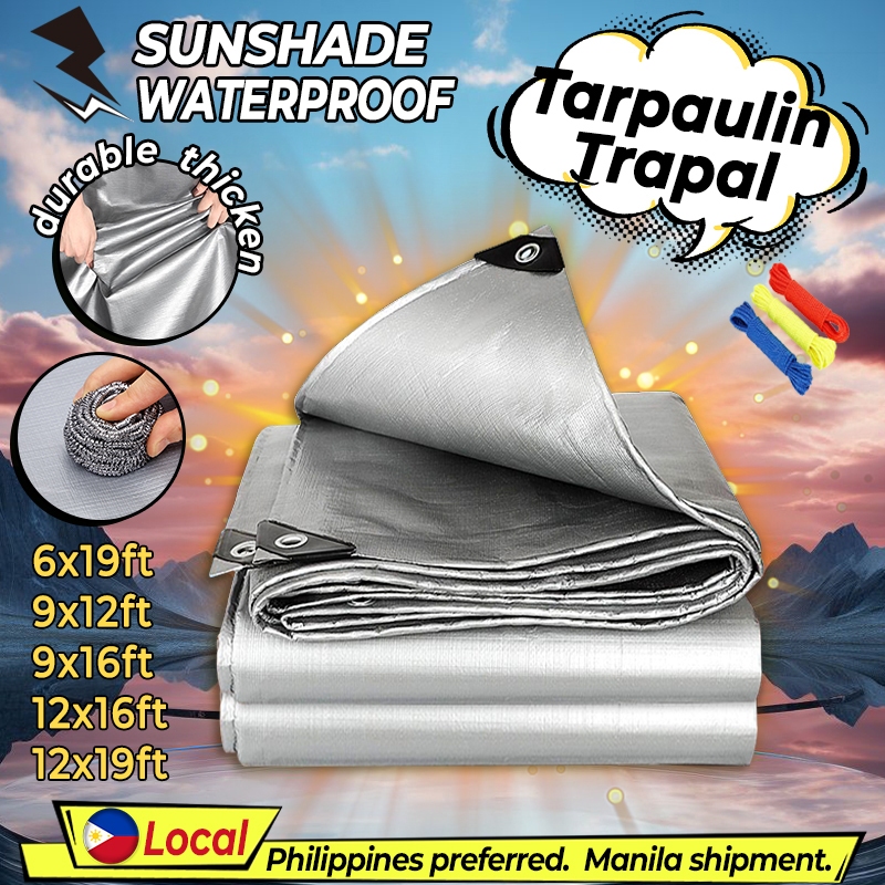 Tarpaulin Trapal 19ft*29ft Roof Rain Waterproof Makapal Canopy Outdoor ...