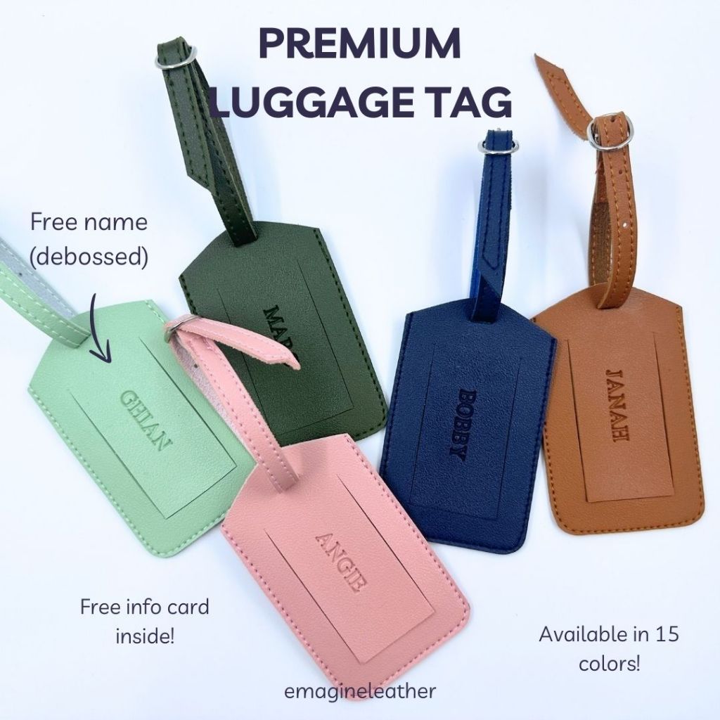 Personalized Premium Luggage Tag by E-MAGINE (FREE NAME) | Shopee ...