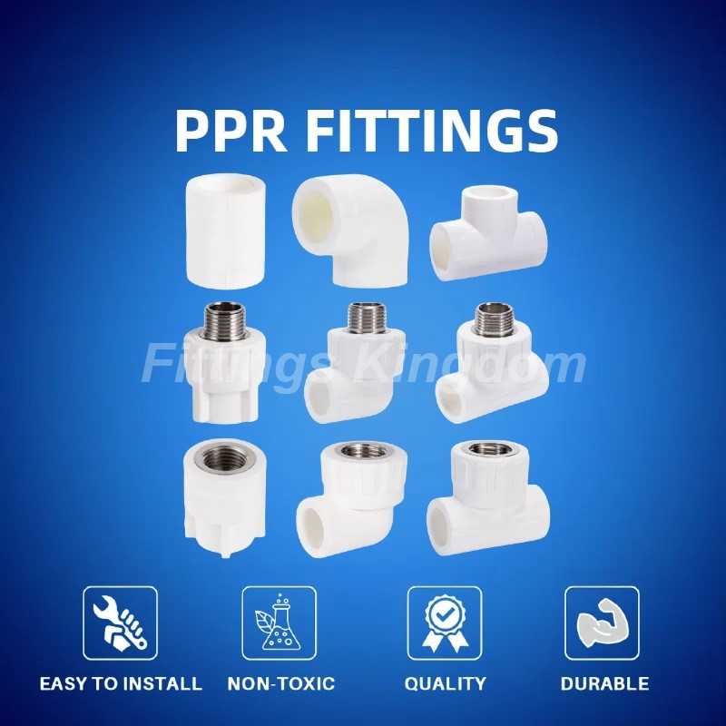 PPR Fittings Wholesale Coupling Elbow Tee Male Female PPR Fittings ...