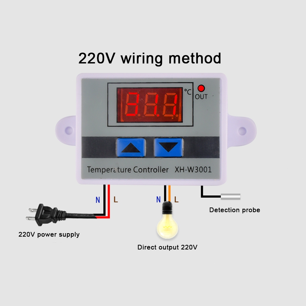 XH-W3001 220V Incubator Multifunction Digital Temperature Controller ...