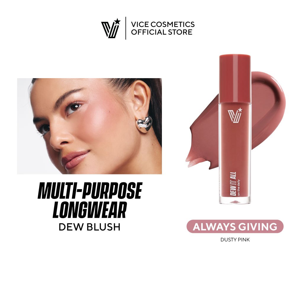 VICE CO. Dew It All Liquid Blush - Long-wearing, Multi Use, Cream Blush ...