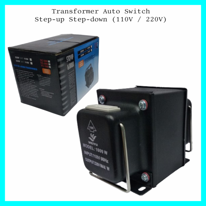 Transformer Auto Switch Step-up Step-down (110V / 220V) 100 Watts ...