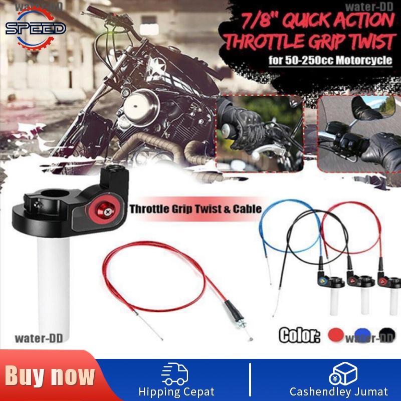 Grips Settle Twist Throttle Clamp Plastic Aluminum With Throttle Cable ...