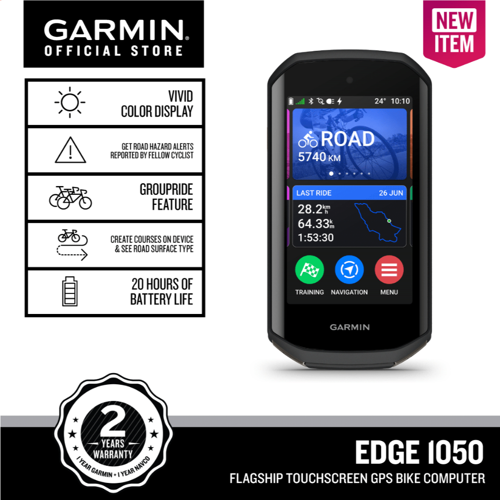 Garmin Edge 1050, Cycling GPS Bike Computer, for Bikers | Shopee ...