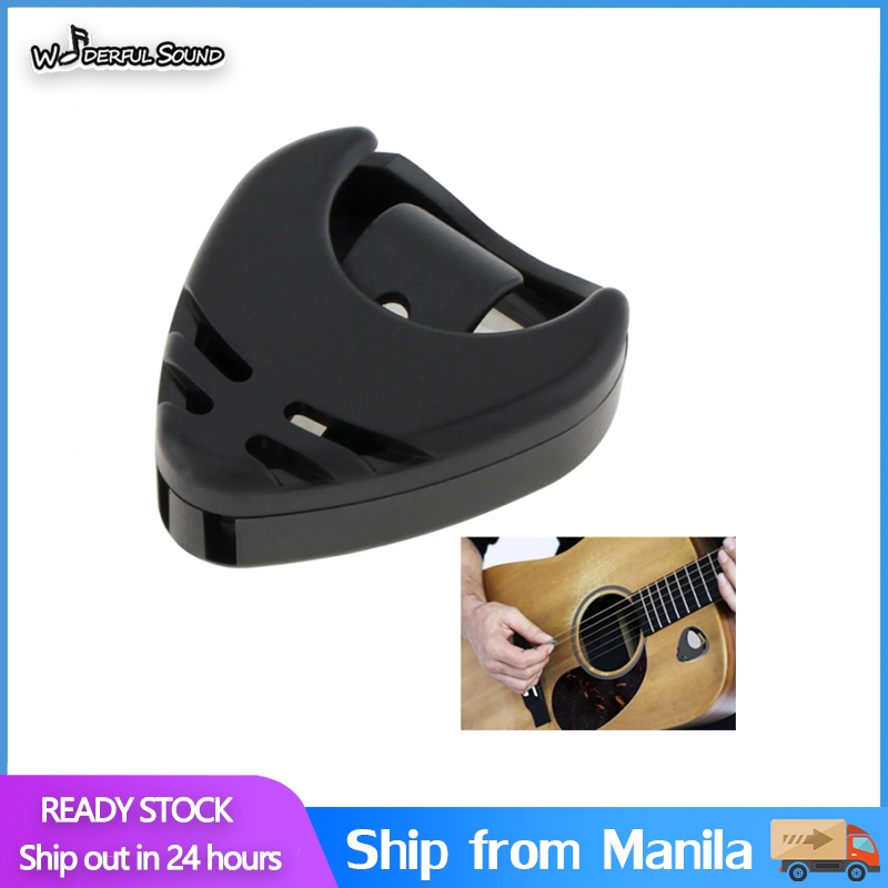 Random Color Heart Shaped Portable Electric Guitar Picks Storage Case ...