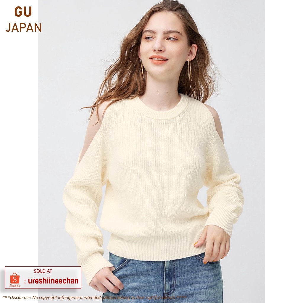 GU Japan cutout sweater (long sleeve) | Shopee Philippines