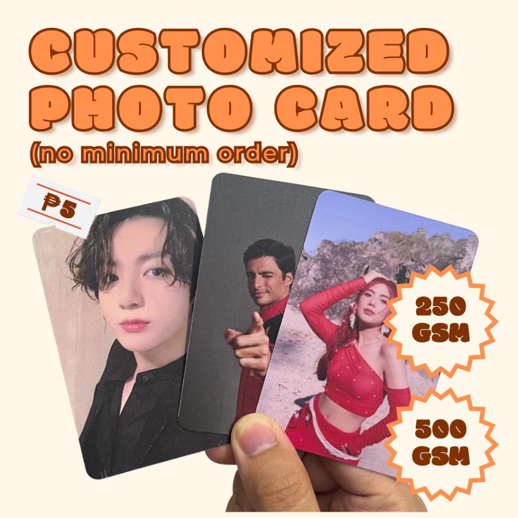 Customized lomo Photocard Printing | 250 & 500 GSM | Laminated | per ...