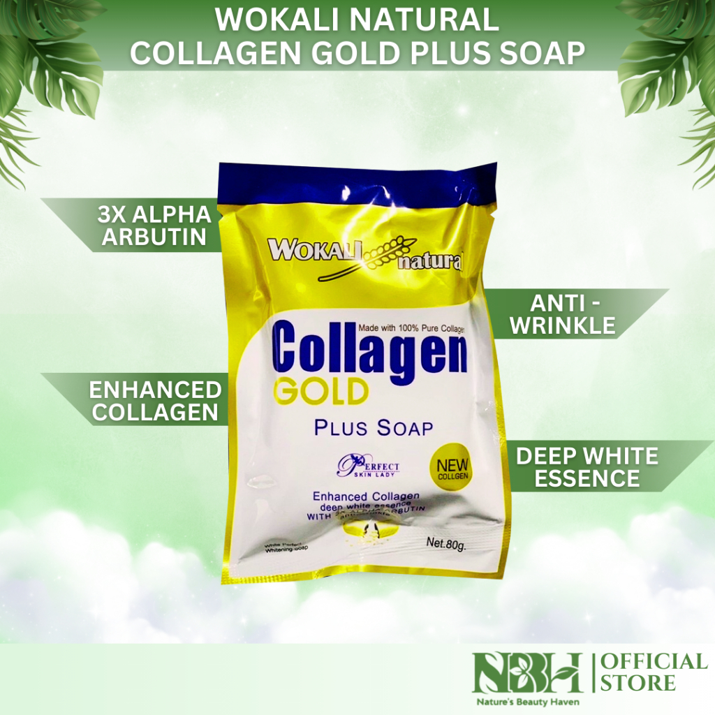 Wokali Natural Collagen gold plus soap Anti-aging 80g fresh from ...