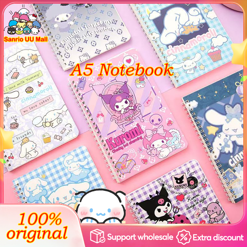Sanrio Student A5 Notebook Cinnamon 60 Sheets 120 Pages Coil Notebook ...