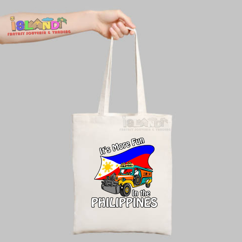 Its More Fun in the Philippines Canvas Tote & Bag String Bag- Katsa ...