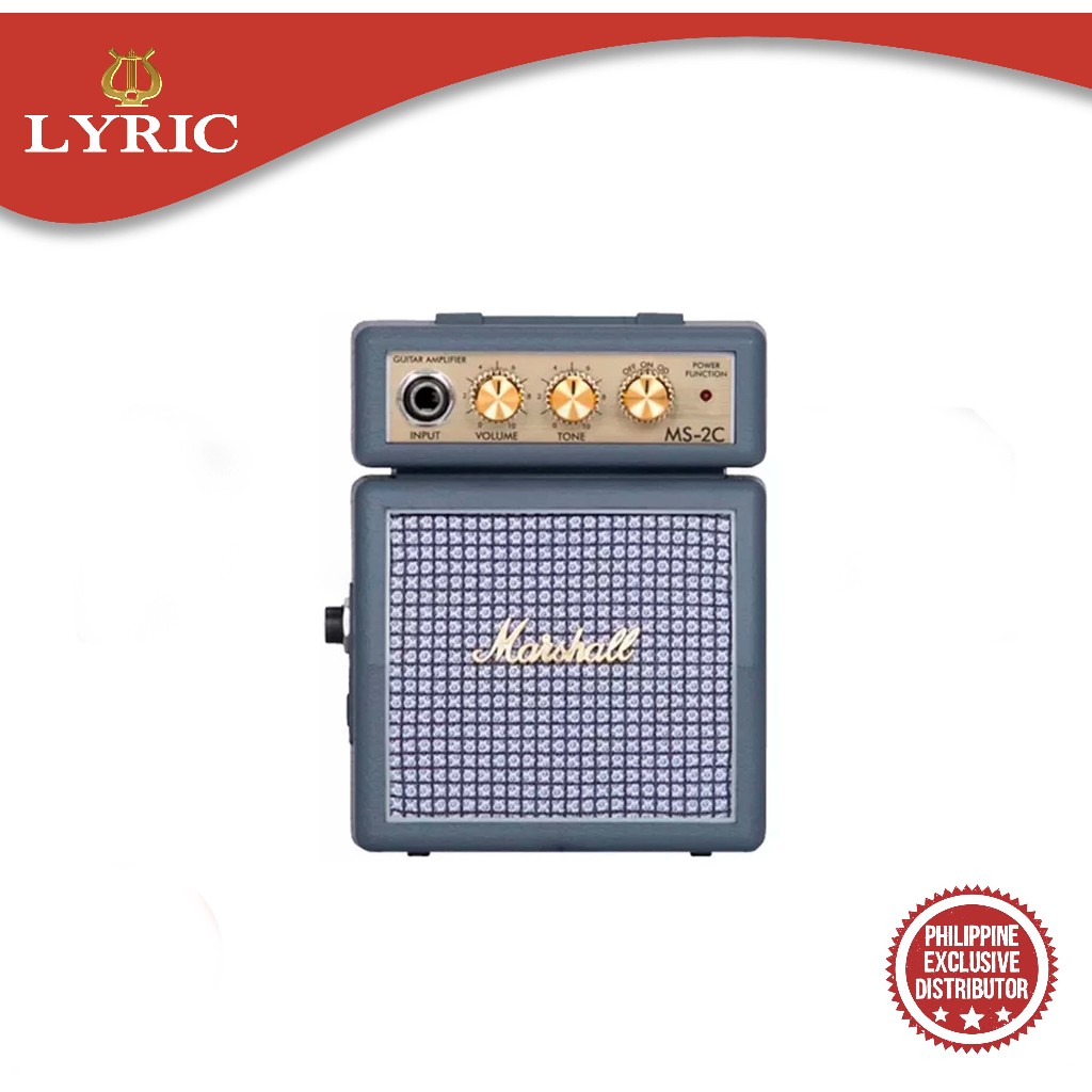 Marshall Mini Guitar Amplifier (MS-2C) | Shopee Philippines
