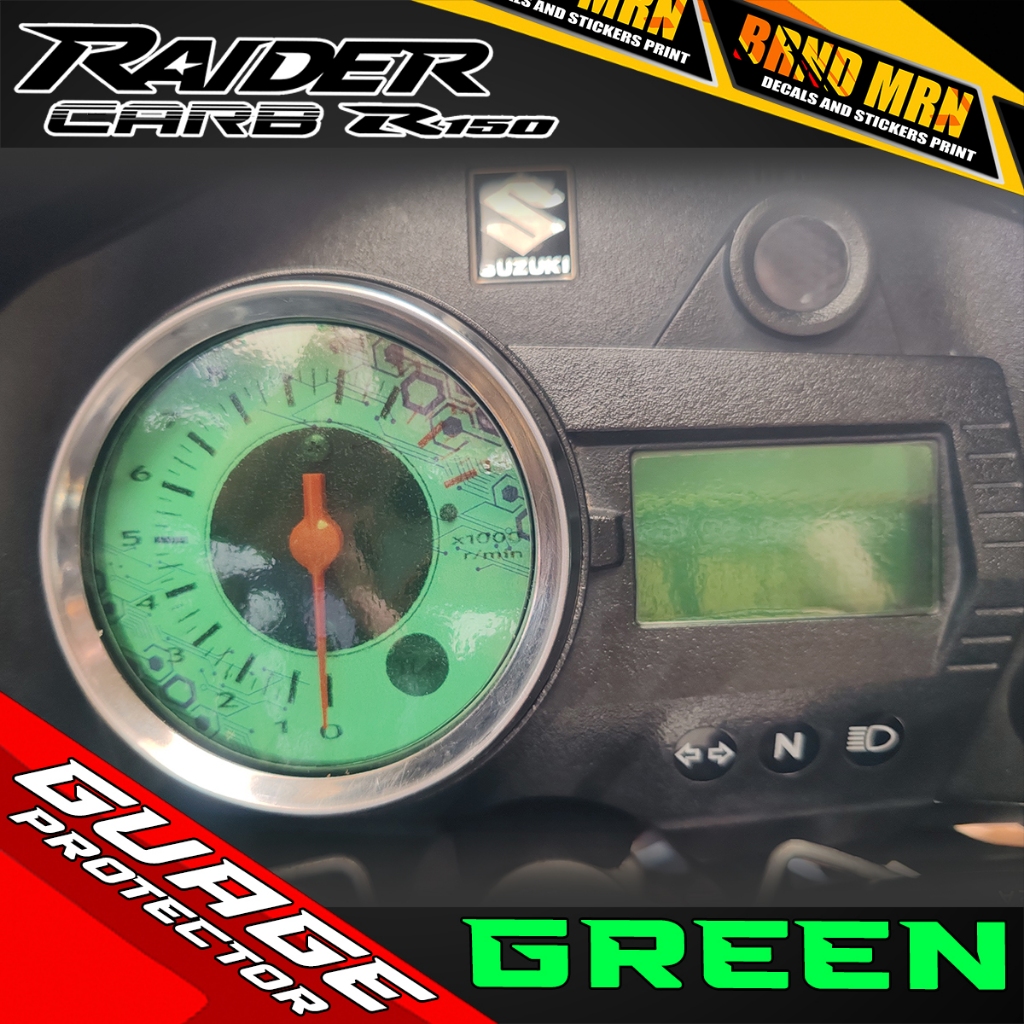 SUZUKI RAIDER 150 CARB Gauge Protector STICKER TINT HONEYCOMB X CIRCUIT ...