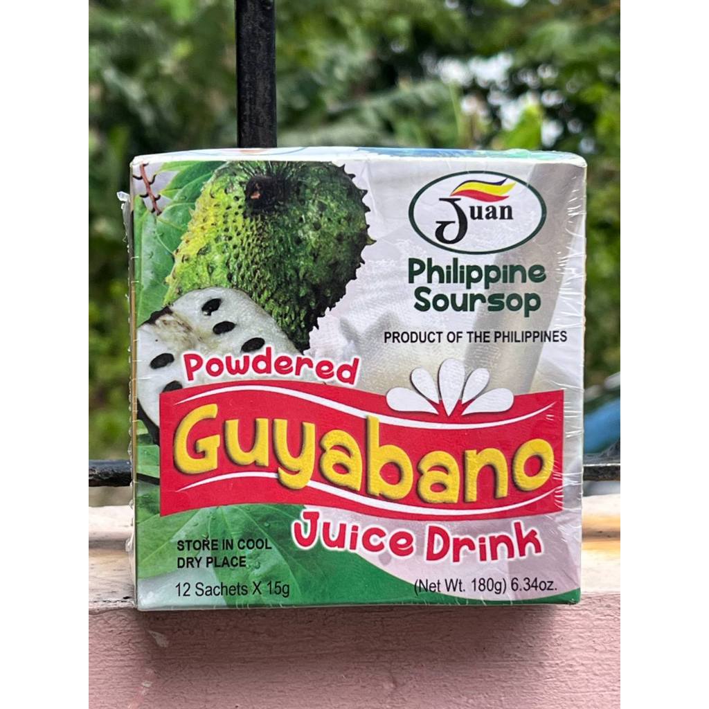 AC JUAN 100% pure GUYABANO powdered healthy juice drink 180g (12 sachets) ON HAND - COD | Shopee ...
