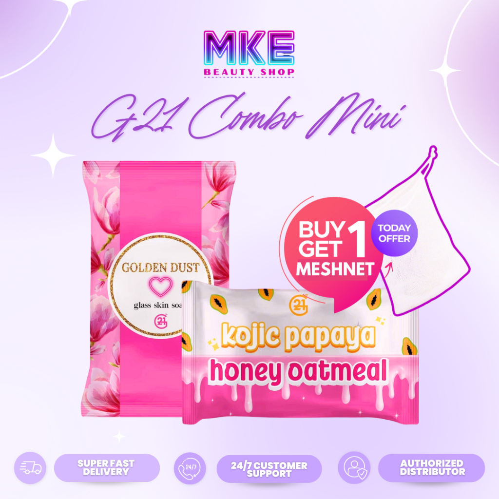 G21 COMBO MINI SOAP GOLDEN DUST SOAP & KOJIC PAPAYA HONEY OATMEAL SOAP ...