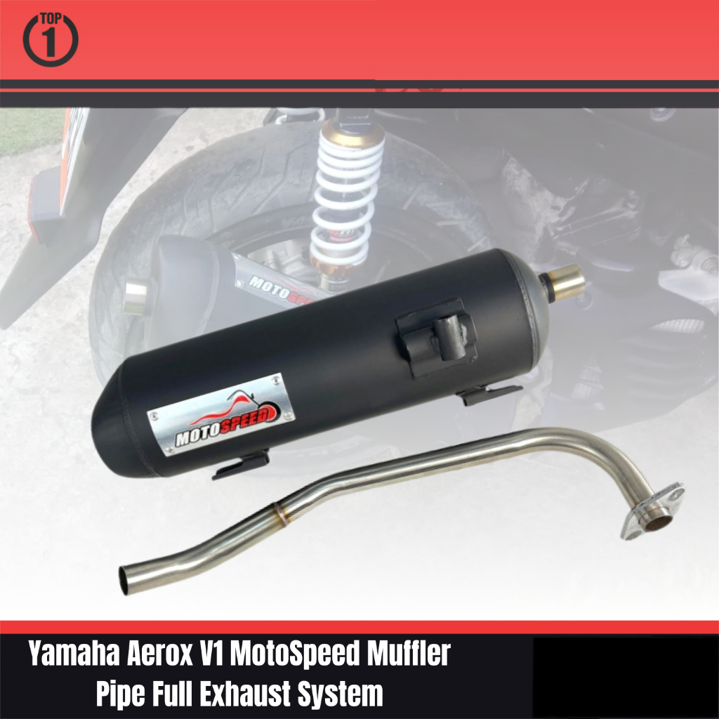 Top1 Motors Yamaha Aerox V1 MotoSpeed Muffler Pipe Full Exhaust System ...