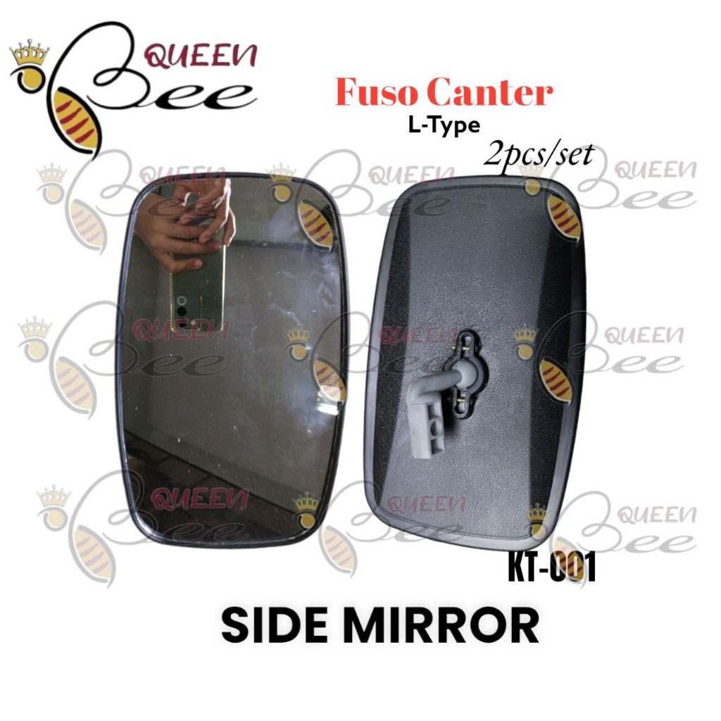 QUEENBEE 1SET RH/LH Fuso Canter SIDE MIRROR / AUTO MIRROR 5 x 10" L ...
