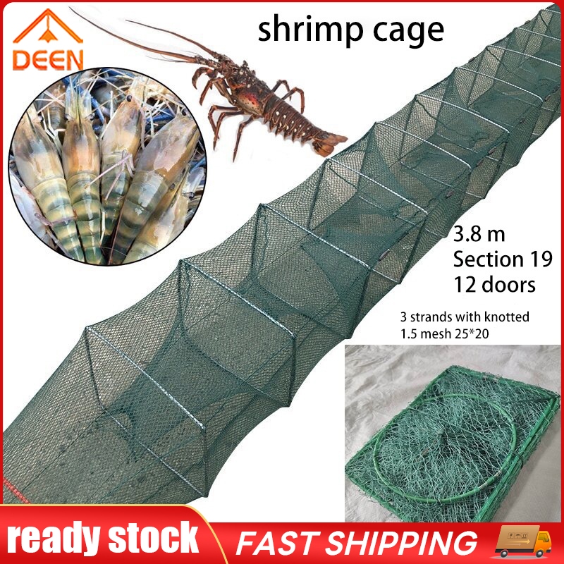 Shrimp Cage Fishing Tool Fish Trap Cast Net Shrimp Catcher Folding ...