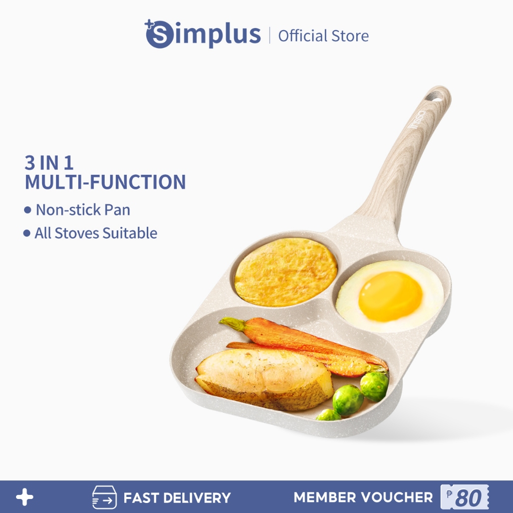 Simplus Egg Frying Pan Cookware Gas/Induction Stove 21cm Diameter ...
