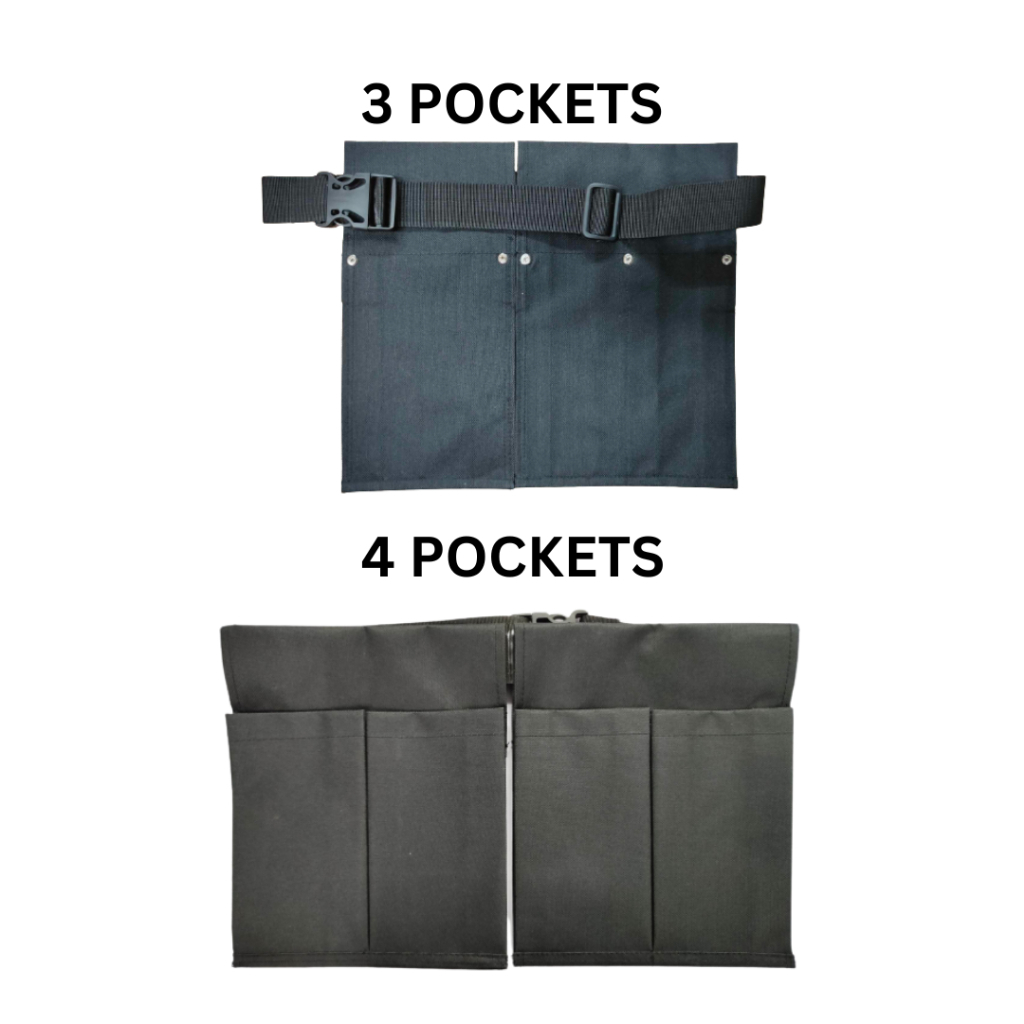 Bussing Belt, Utility Belt, 3-4 Pockets, Black | Shopee Philippines