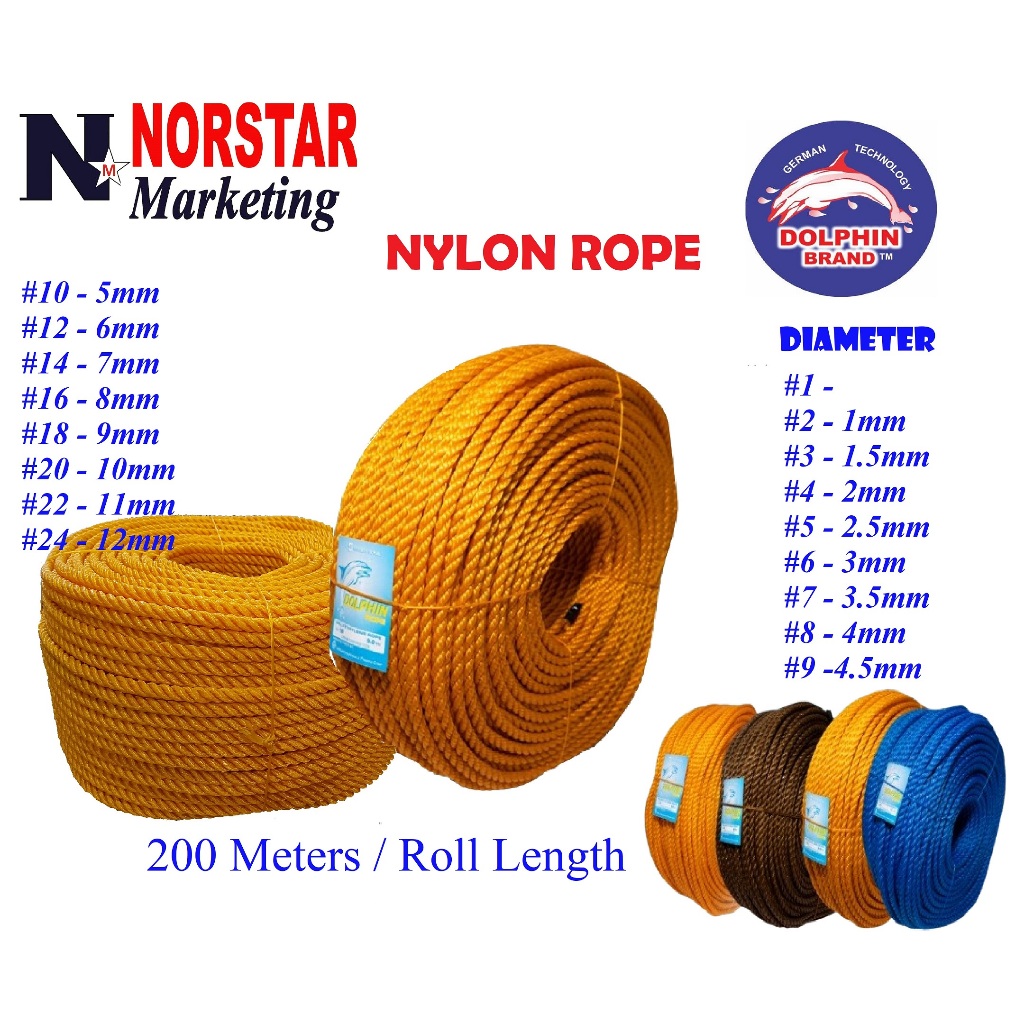 NYLON ROPE / DOLPHIN BRAND | Shopee Philippines