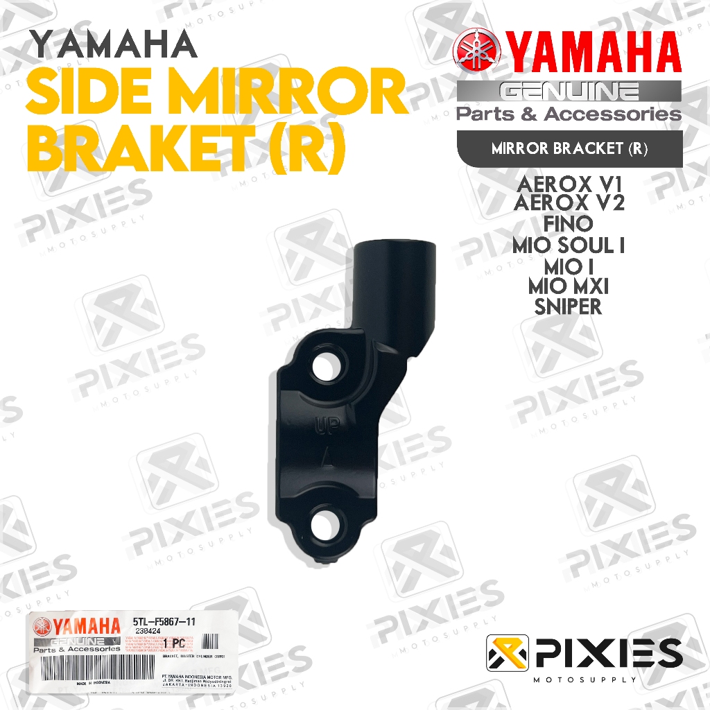 RIGHT MASTER CYLINDER SIDE MIRROR BRACKET FOR MIO AEROX FINO SOUL MIO I ...