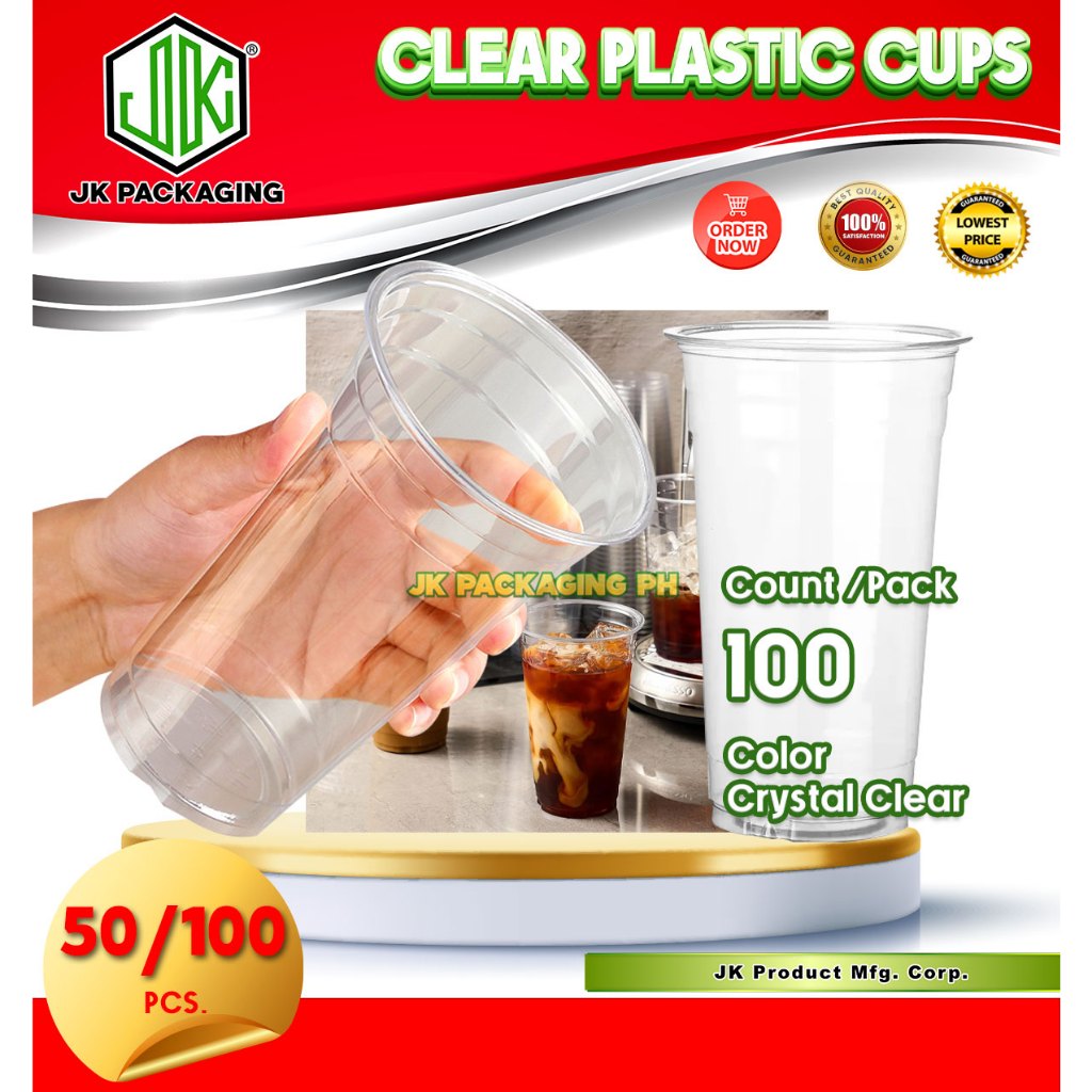 [ 50-100 pcs ] Plastic PP Y Cup CUPS ONLY! (8oz, 12oz, 16oz, 22oz) 95mm ...