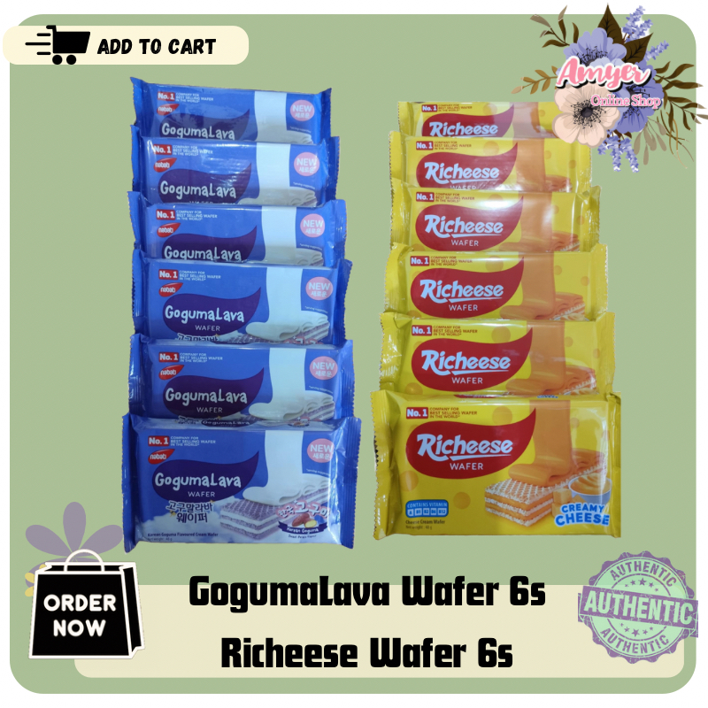 Nabati GogumaLava Wafer by 6 Richeese Wafer by 6 Snack | Shopee Philippines