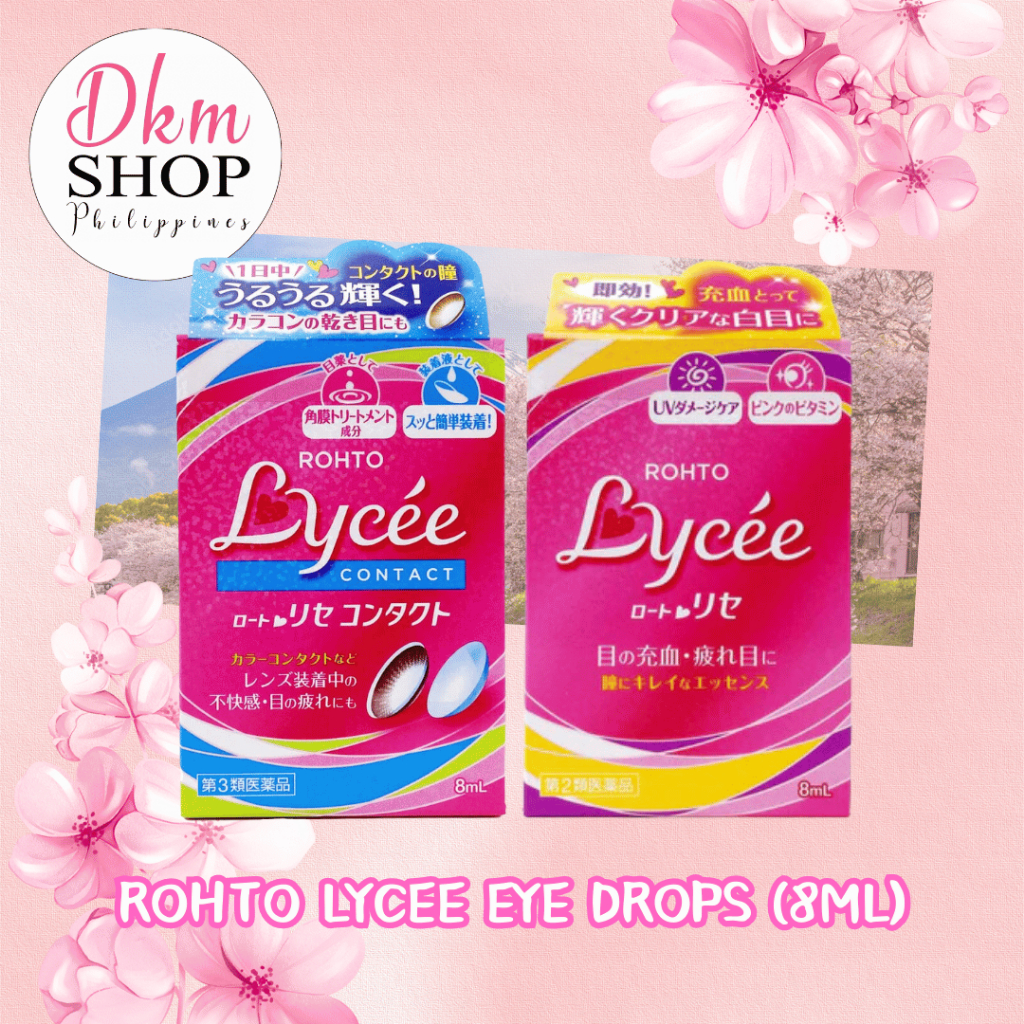 ROHTO Lycee Eyedrops for Contacts (8mL) | Shopee Philippines