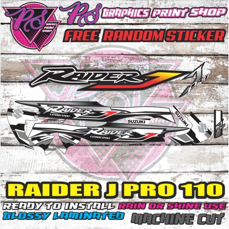 Raider J Pro 110 Sticker Decals | Shopee Philippines