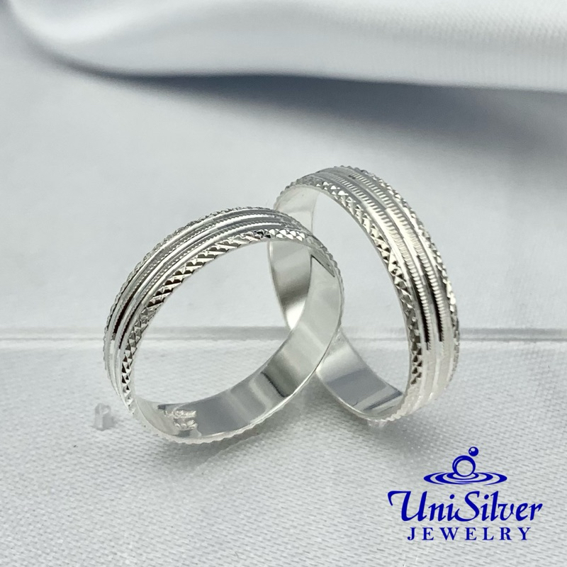 Unisilver 925 Sterling Silver Wedding Band Ring (WR169-1001) SOLD PER ...