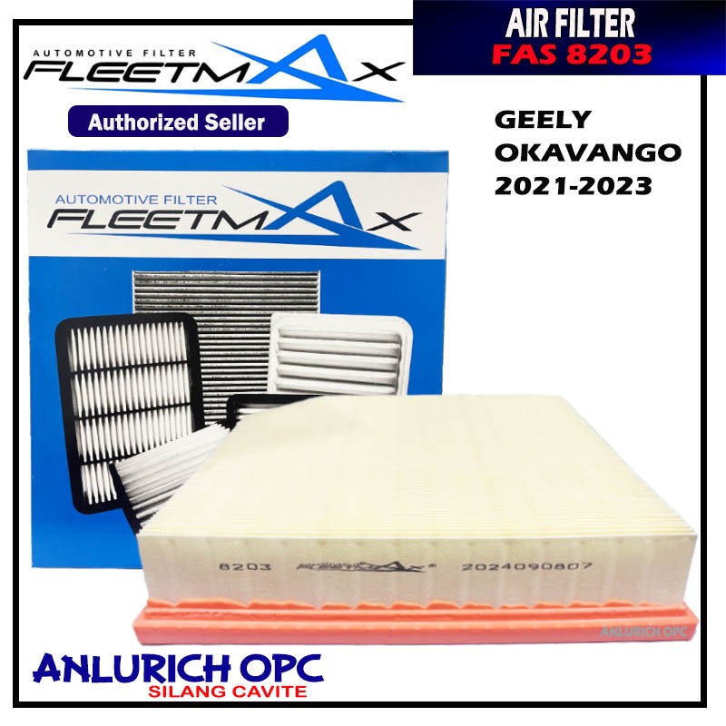 FLEETMAX Air Filter for Geely Okavango 2021-2023 FAS 8203 | Shopee ...