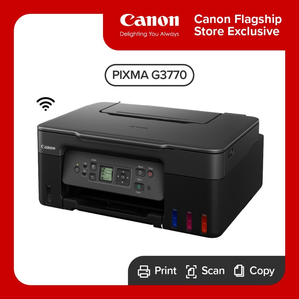 Canon Printer PIXMA G3770 Print, Scan, Copy Wifi - Flagship Store ...