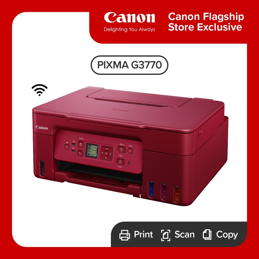 Canon Printer PIXMA G3770 Print, Scan, Copy Wifi - Flagship Store ...