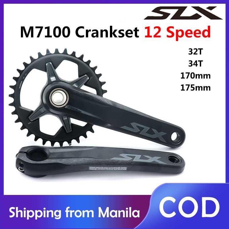 Shimano DEROE SLX FC M7100 Crankset 12-Speed 32T 34T 170MM 175MM HOLLOWTECH II MTB Crankset ...