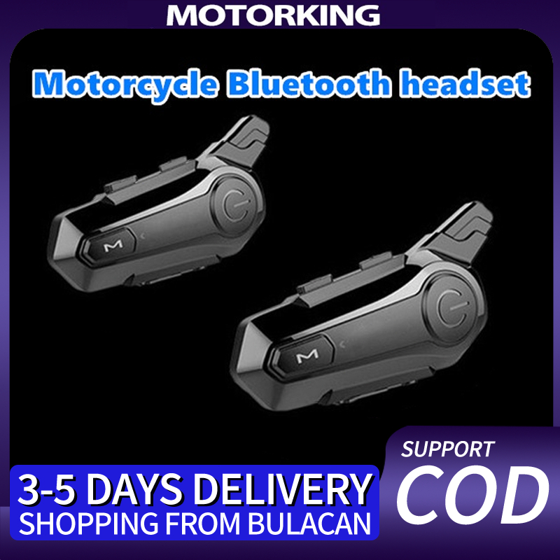 HVA Helmet Intercom for Motorcycle Headset Wireless Hands-free Call ...