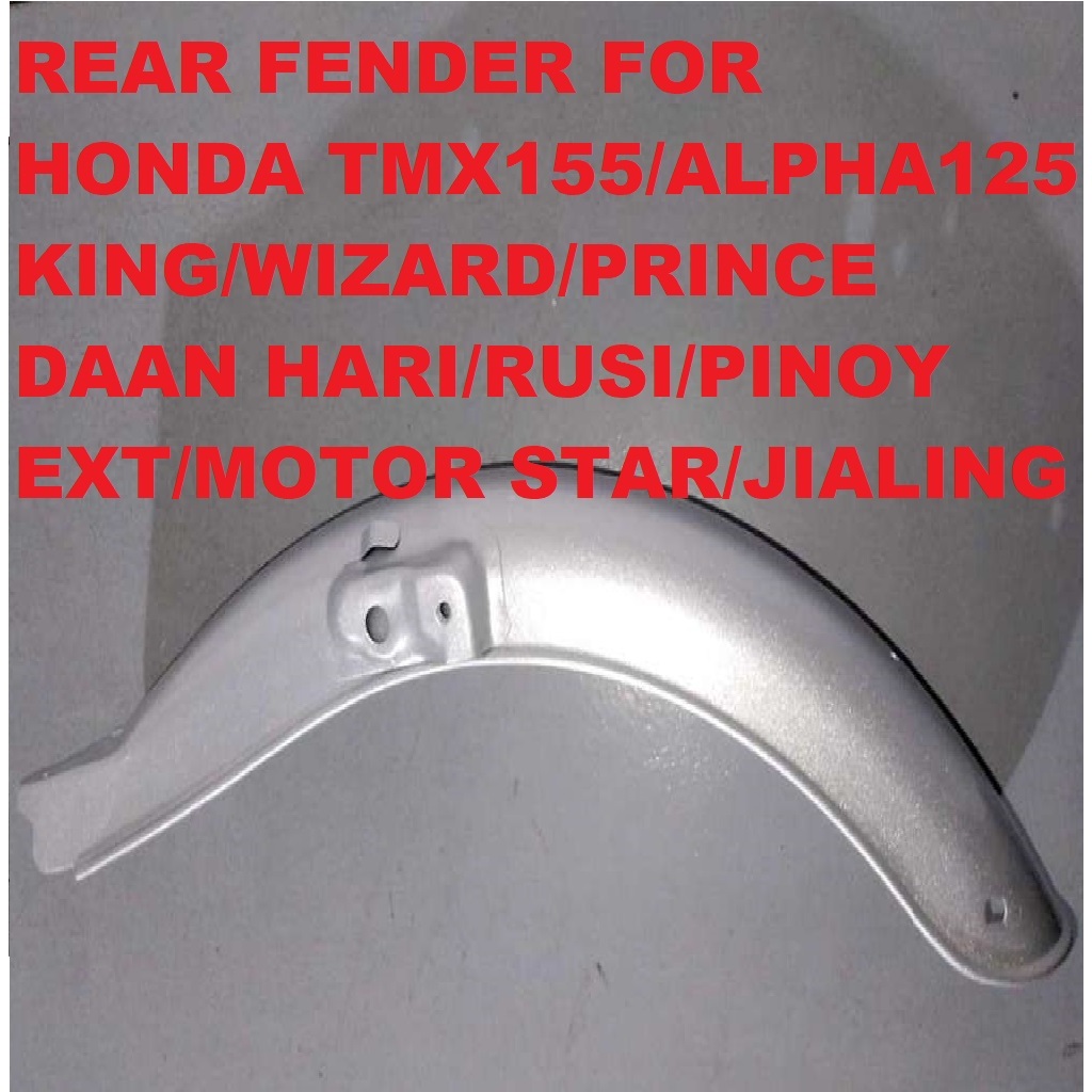 skygo rear fender for honda tmx155/honda 125 alpha/euro daan hari/rusi ...