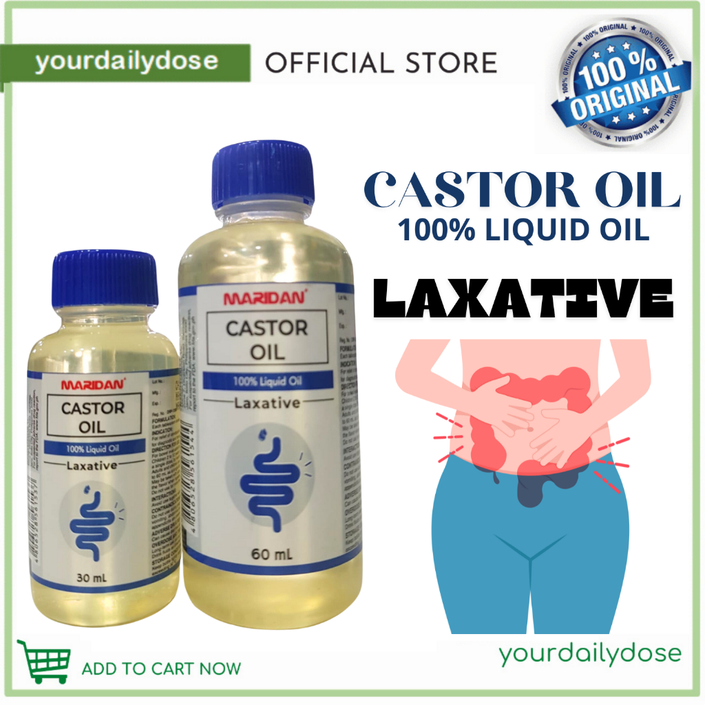 Castor Oil Laxative 30ml & 60ml | Shopee Philippines