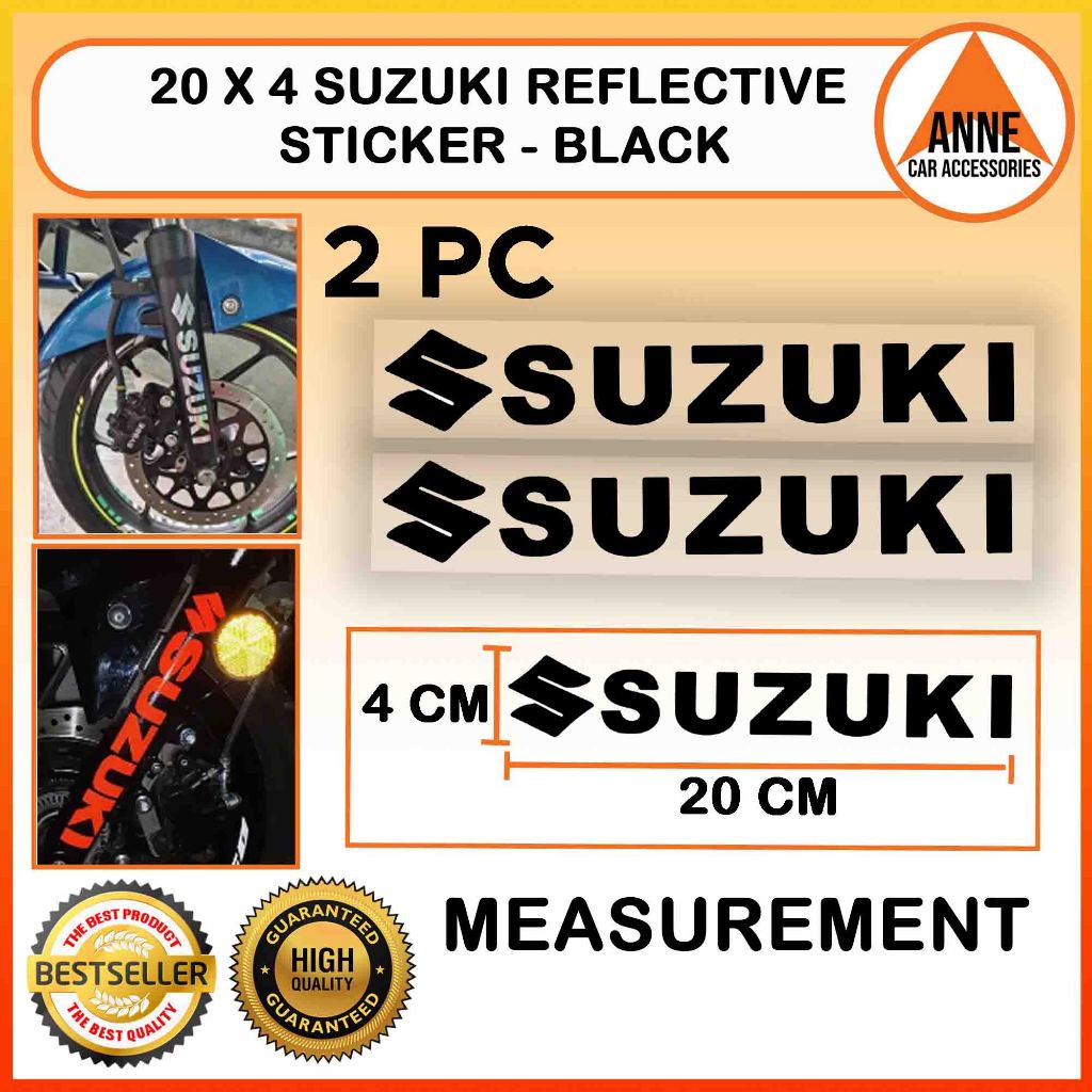 Suzuki Sticker Decal Sticker for Suzuki Motorcycle 20cm x 4cm sticker ...
