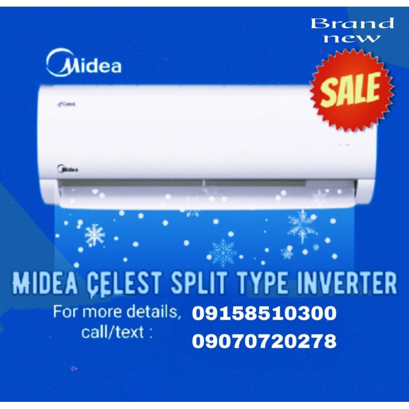 MIDEA 3.0HP Split Type Celest Inverter Airconditioner | Shopee Philippines