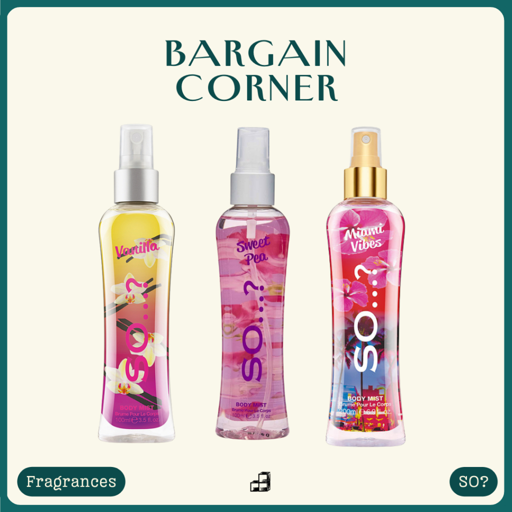 SO...? Fragrance Fruit, Floral Body Mists (VARIATIONS) | Shopee Philippines