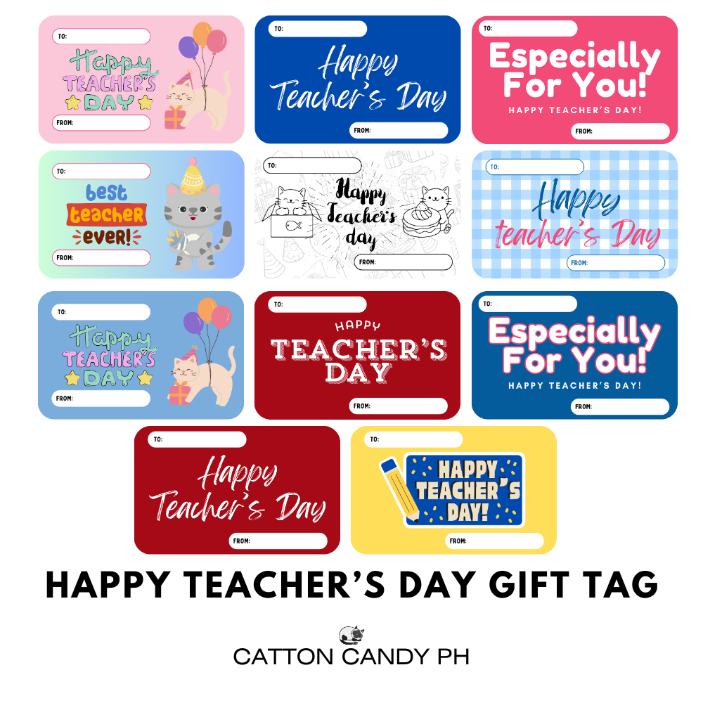 Happy Teacher's Day Gift Tags | Card 10 pcs per pack | Shopee Philippines