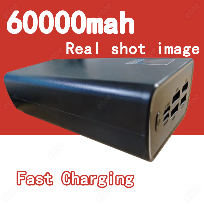 Fast 60000mah PowerBank Large Capacity Power Bank Super Fast Charging ...