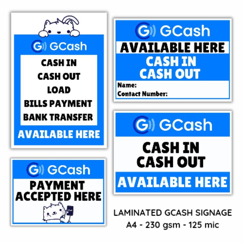 [PK] Gcash Cash In/ Cash Out/ Load/ Bills Payment/ Bank Transfer ...