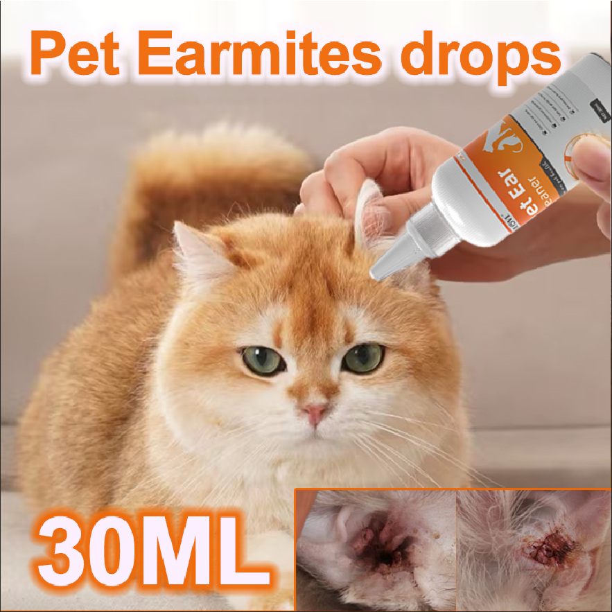 Earmites drop for dogs Pet Ear Drops For Eliminate Ear Mites Treating ...