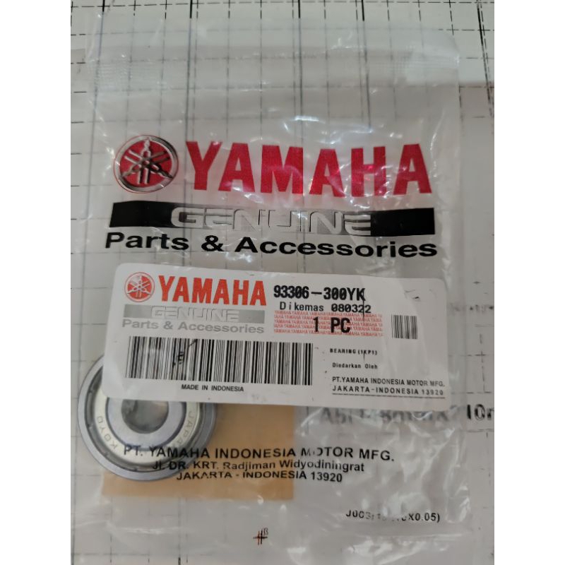 AXLE WHEEL BEARING JAXLE BEARING (FRONT 1pc) MIO SPORTY/SOULTY/SNIPER135/150/VEGA/SIGHT 115 ...